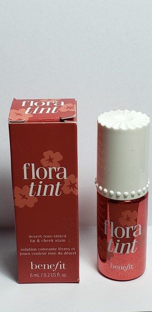 BENEFIT FLORA TINT DESERT ROSE TINTED LIP & CHEEK STAIN .2 OZ / 6 ML ...