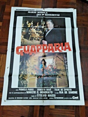 Manifesto GUAPPARIA 1983 Mario Merola, Ida Di Benedetto, Stelvio Massi ...