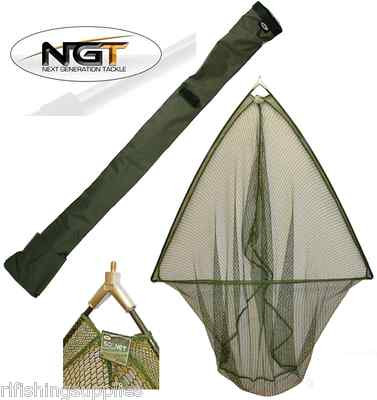 50 INCH GREEN LANDING NET METAL BLOCK + NGT SPECIALIST CARP FISHING ...