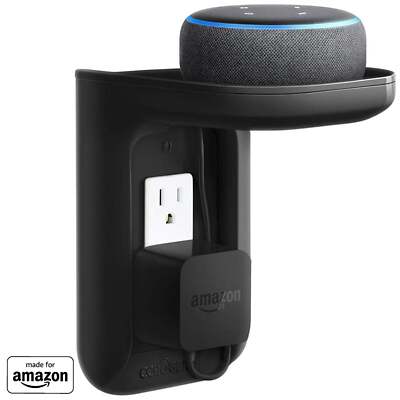 Made for Amazon ECHOGEAR Outlet Shelf for Echo Dot (3rd Gen and Kids ...