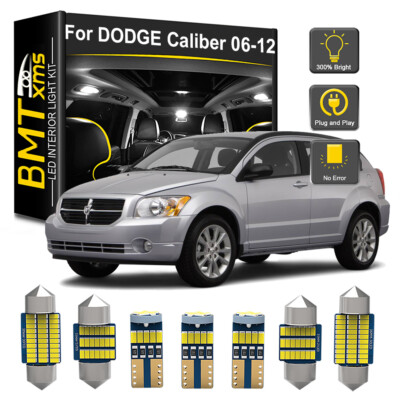 8pcs Interior LED Light Bulbs License plate White For 2006-2012 Dodge ...