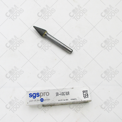 SGS PRO 15578 - 3/8″ Cut - 1/4″ Shank - Carbide Single Cut Cone Burr ...