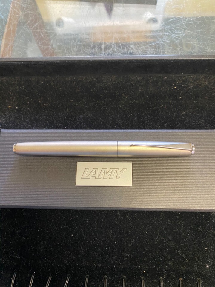 Lamy 68 Studio Fountain Pen Palladium Fine 14 K Nib, Box, Papers, Price ...