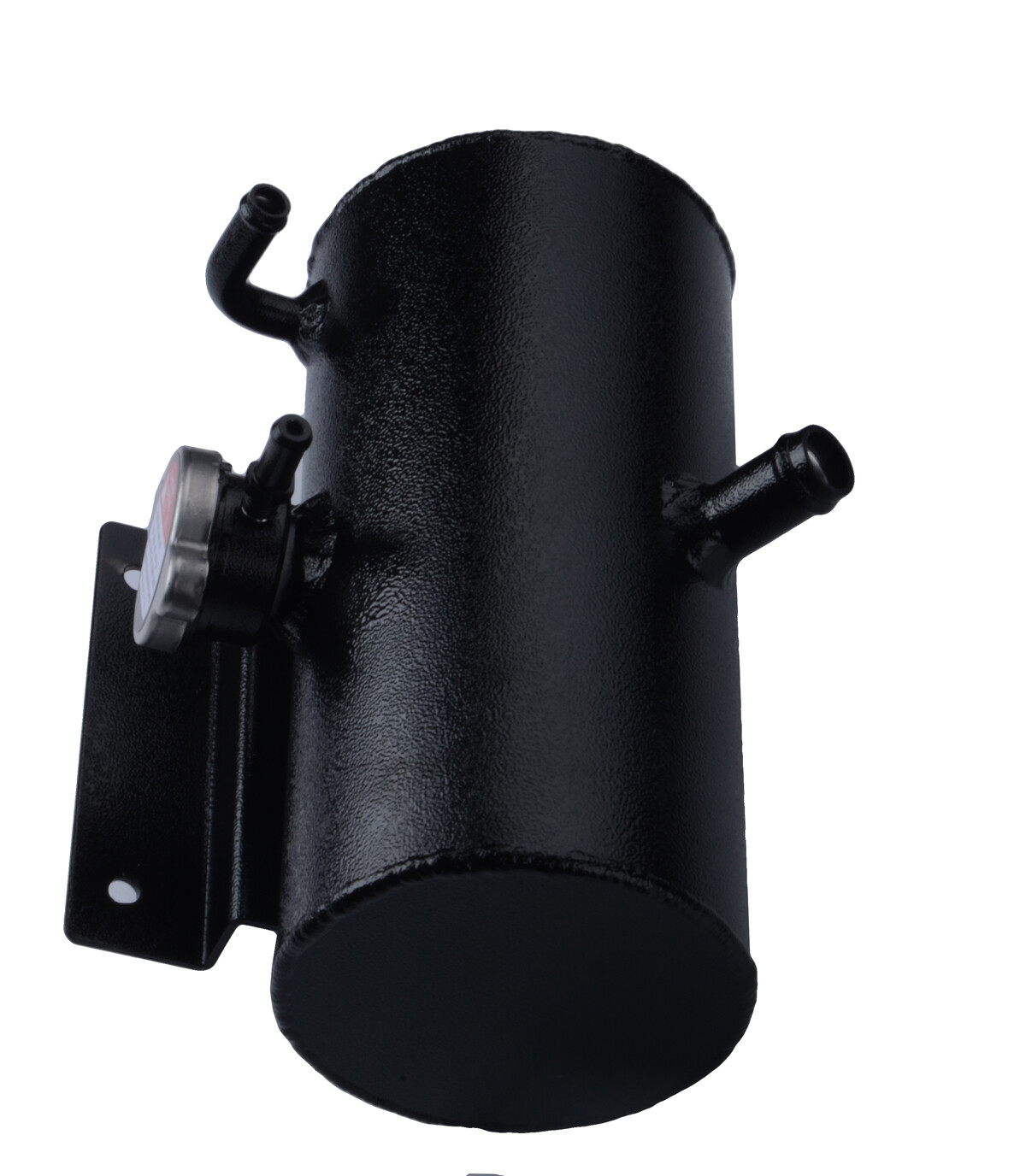 1.5L Universal Aluminum Header Tank Horizontal Round Coolant Overflow ...