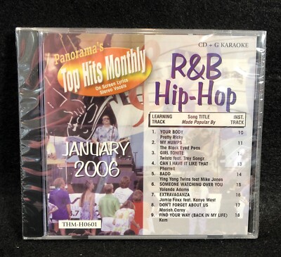 THM-H0601 January 2006 TOP HITS MONTHLY R & B KARAOKE CDG | eBay