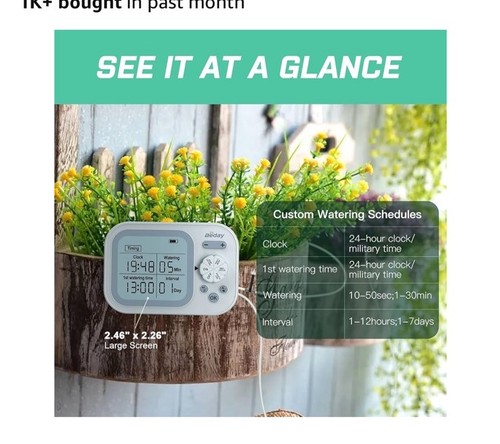 BEDAY AUTOMATIC DRIP IRRIGATION SYSTEM BSV-IC206/S | eBay