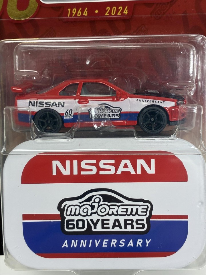 Nissan Skyline GT-R Red 1:64 Scale Majorette 60 Years Anniversary ...