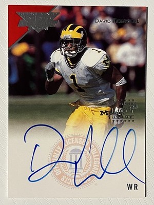 David Terrell 2001 Topps Debut Rookie Auto Autograph 073/499 Michigan ...