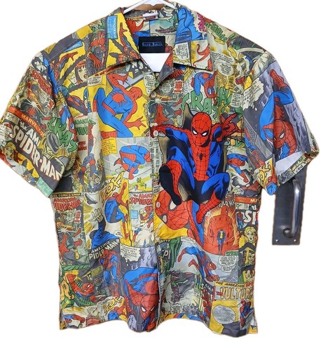 Ralph Marlin 2011 Marvel Comics Spider-Man Shirt Men's XXL All Over ...
