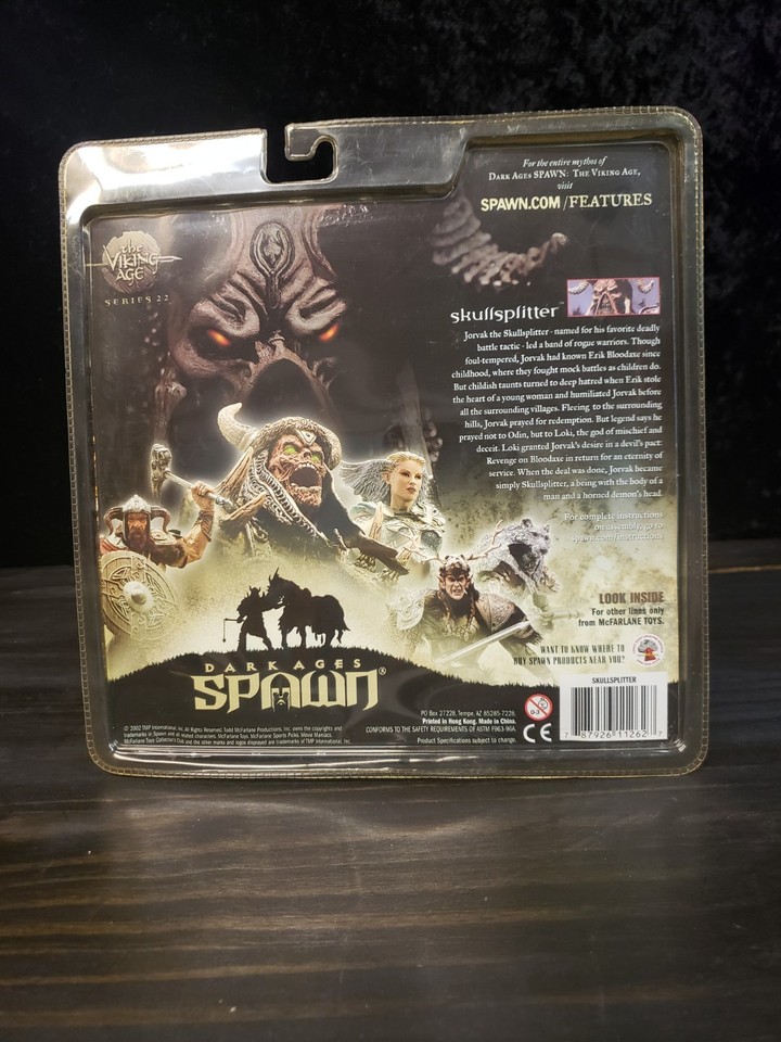 MCFARLANE TOYS DARK AGES SPAWN THE VIKING AGE SKULLSPLITTER 2002 NEW SEALED | eBay