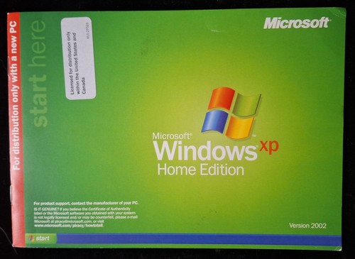 Microsoft WINDOWS XP Home Edition 2002 Includes Service Pack 2 (No ...