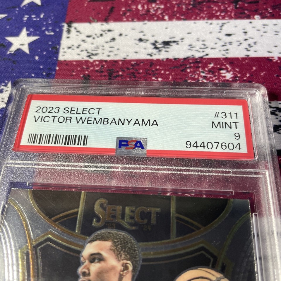 2023 SELECT VICTOR WEMBANYAMA Mezzanine #311 ROOKIE CARD RC PSA 9 SPURS ...