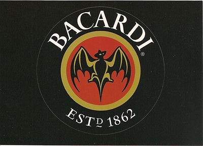 Bacardi Rum Removable Sticker Modern Advertising Rack Postcard | eBay