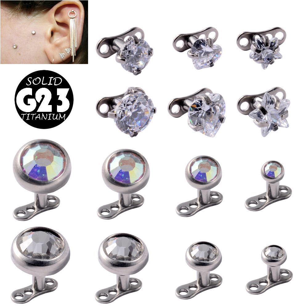 Dermal Anchor Piercing On Guys Goedkope Skin Diver Chirurgisch Staal