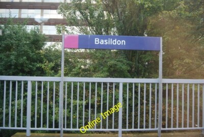 Photo 6x4 Sign, Basildon Station Barstable c2013 | eBay UK