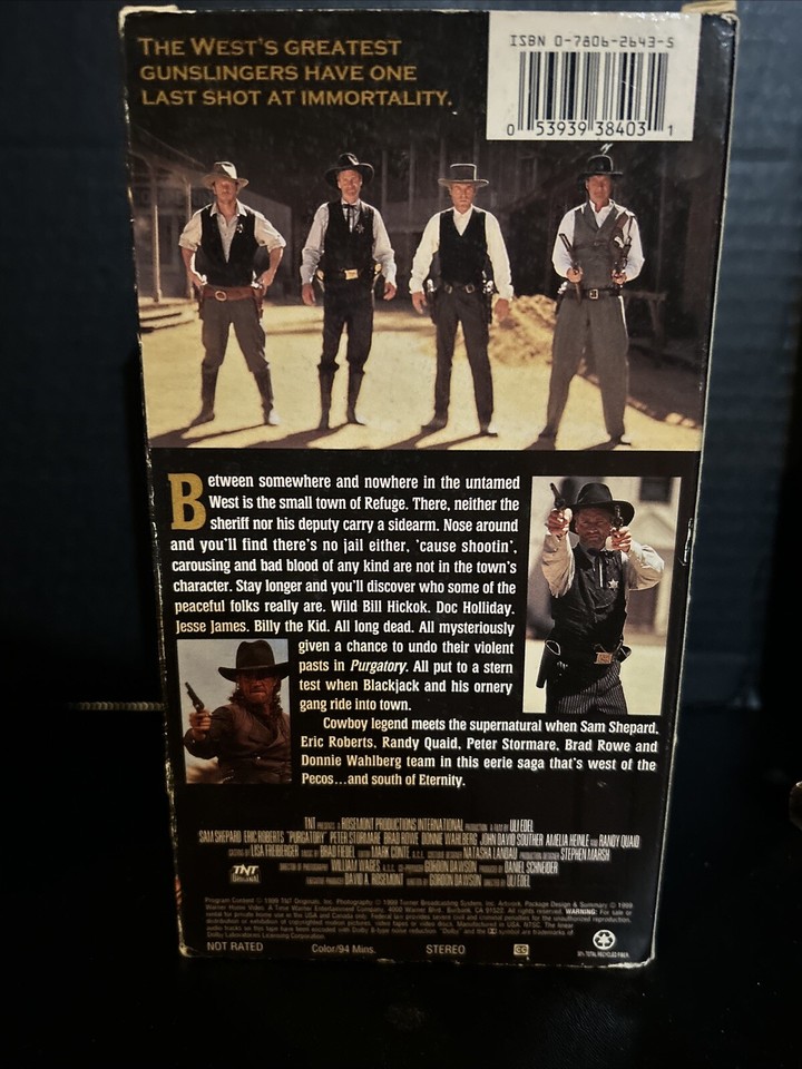 Purgatory (VHS 1999) Sam Shepard, Randy Quaid, Donnie Wahlberg,Eric ...