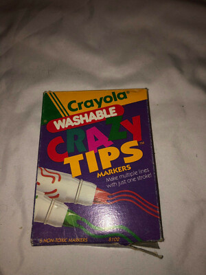Vintage Crayola Crazy Tip Markers Washable | Grelly USA