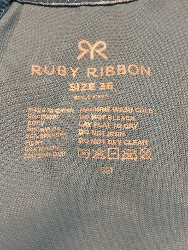 Ruby Ribbon Heritage Sheer Cami Delphinium Blue Shapewear Size 36(M ...