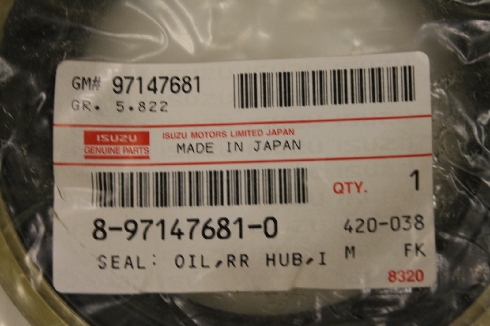 Genuine Isuzu Oil Seal Rear Hub Inner For NRR NQR 4HE1 4.8L 4HK1 5.2L 5 ...