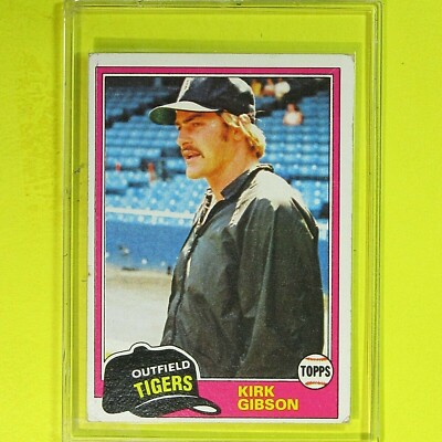 KIRK GIBSON 1981 ROOKIE Topps #315 Outfield Detroit Tigers kg3 | eBay