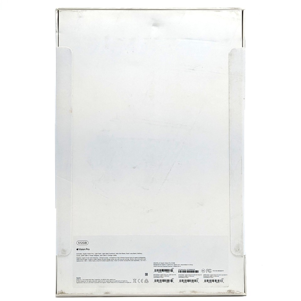 Apple Vision Pro 512GB, Solo Knit Band - M, Dual Band - M White A2117 ...