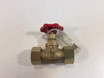 Mueller B&K Industries Compression Stop & Waste Valve Brass 3/4" 105 ...