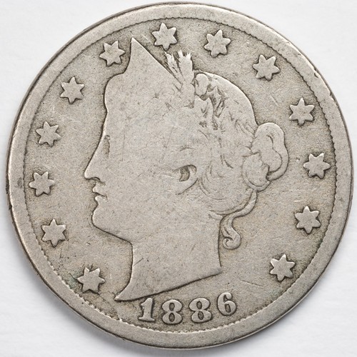 1886 Liberty V Nickel Nice Original Very Good (VG) | eBay