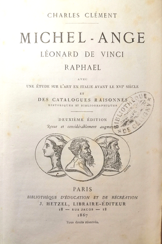 1867, Michel-Ange, Leonard De Vinci, Raphael. | eBay