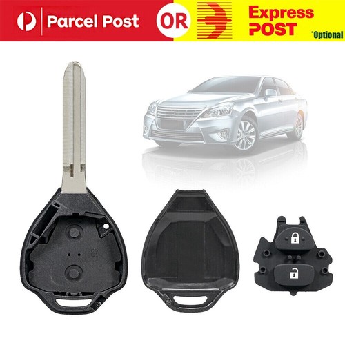 2 Button Key Remote Case Shell For Toyota Rav4 Corolla Camry Prado ...