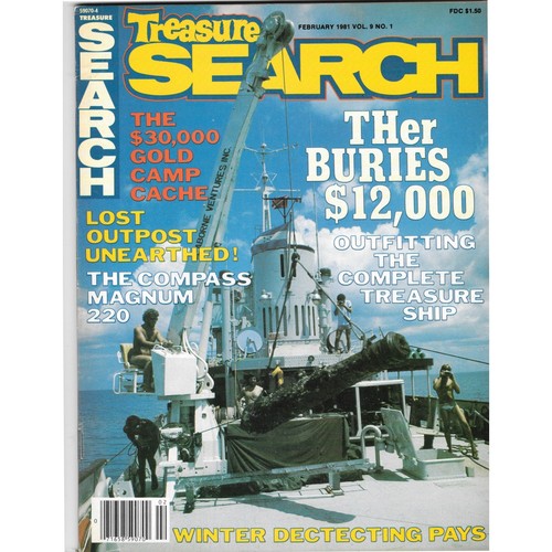 Treasure Search Magazine 1981 February Metal Detecting Gold Diamonds M2 ...