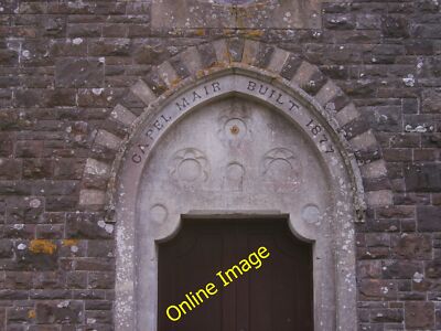 Photo 6x4 Arch over entrance door of Capel Mair Llanfallteg Plain and ...
