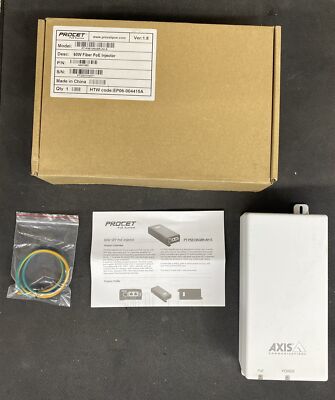 Procet 60W Fiber PoE Injector PT-PSE106GBR-AH-S | eBay