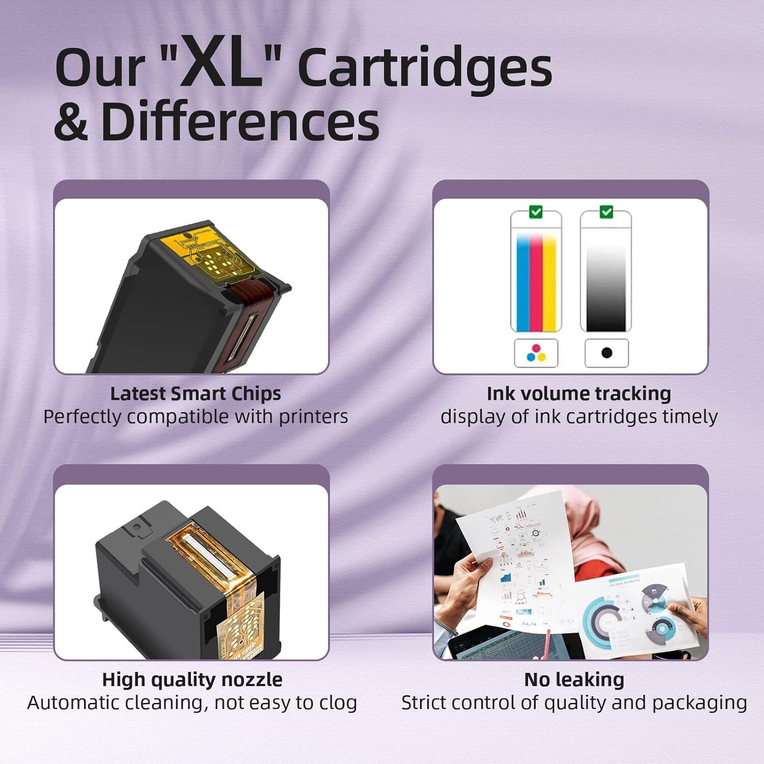 67XL XXL Ink Cartridge for HP Deskjet 2755 4155 4158e 2720e Envy 6010 ...