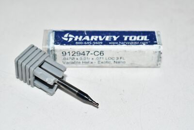 NEW Harvey Tool 912947-C6 3/64'' Carbide Corner Radius & Corner Chamfer ...