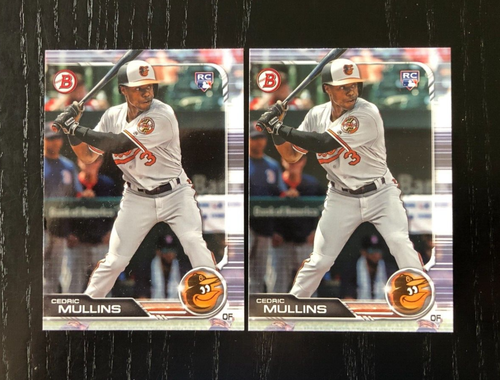 Cedric Mullins 2019 Bowman Rookie Card X2 Baltimore Orioles | eBay