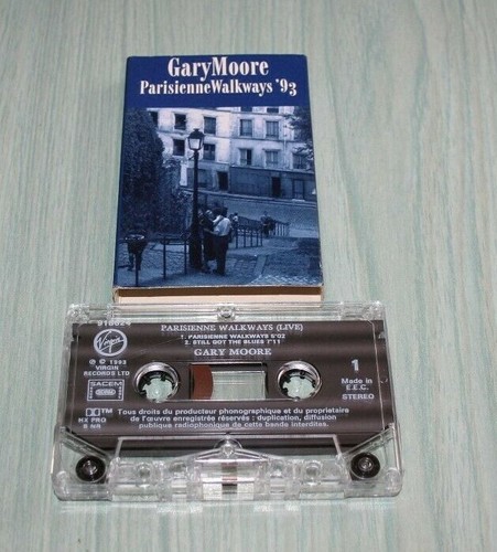 CASSETTE AUDIO GARY MOORE PARISIENNE WALKWAYS VIRGIN RECORDS 918624 DE 1993 TBE | eBay