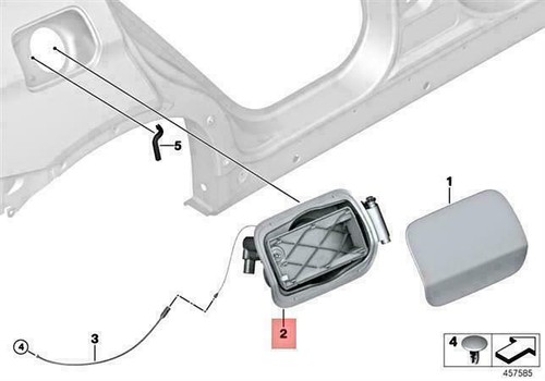 OEM BMW X4 M F26 X4 20DX 20IX 28IX 30DX 35DX 35IX COVER POT 51177370263 ...