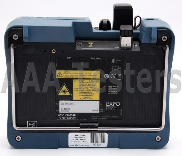 EXFO MAX-715B MaxTester SM Fiber OTDR w/ PM & VFL MAX-715B-M1-EI ...