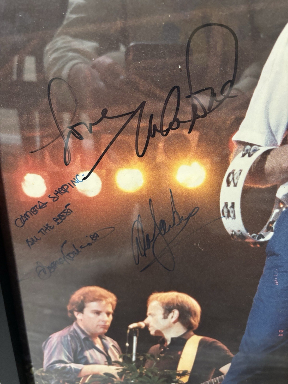 Beach Boys Signed Autographed Framed Poster. Carl Wilson, Mike Love, Al ...