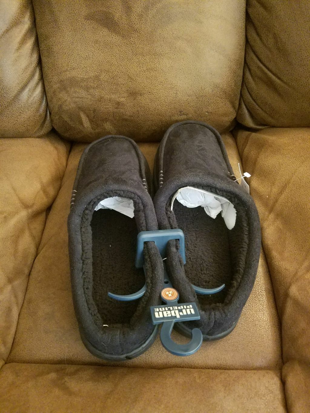 Urban Pipeline Black Hard Bottom Slip on Scuff Slippers Men's Medium M ...