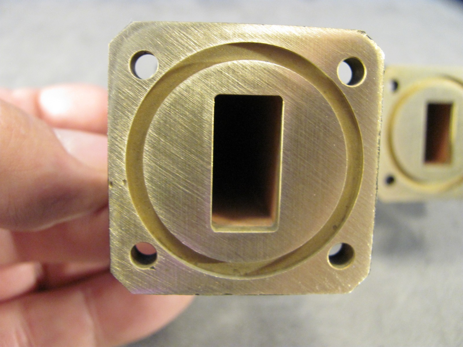 Waveguide WR75 4 port Cross Guide Coupler Ku-band Cover Grooved Flanges ...