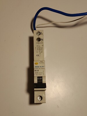PRO-ELEC 10 AMP CURVE B 6kA 30mA RCBO TYPE AC RCBO-PL10655 | eBay UK