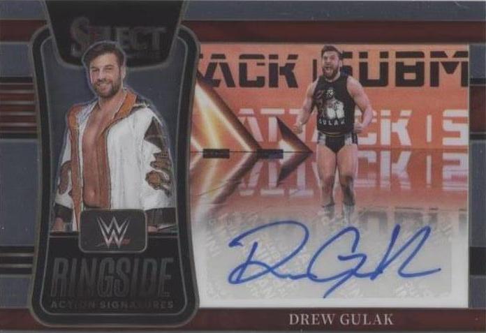 2022 Panini Select WWE - Ringside Action Signatures Drew Gulak #RA-DGL ...