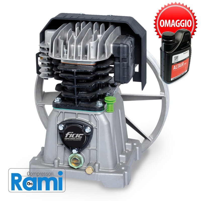 Gruppo pompante originale compressore FIAC AB360 - 3 HP 10 bar OLIO ...