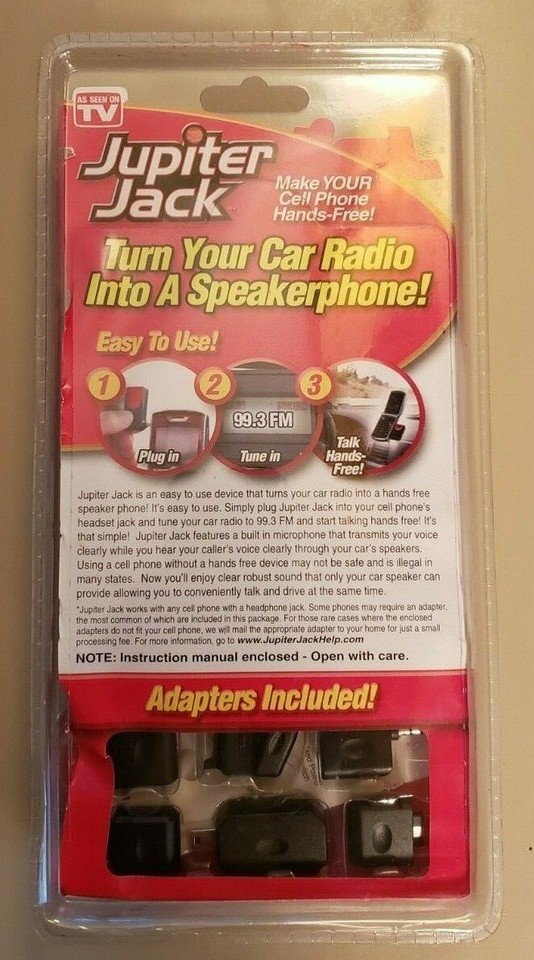 TeleBrands Jupiter Jack Turns a Car Radio into A speakerphone W/ 6 ...