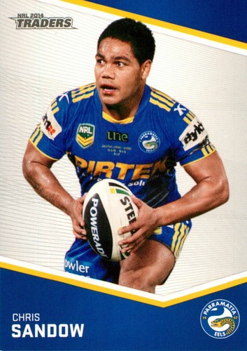 2014 PARRAMATTA EELS NRL Card CHRIS SANDOW Traders | eBay Australia