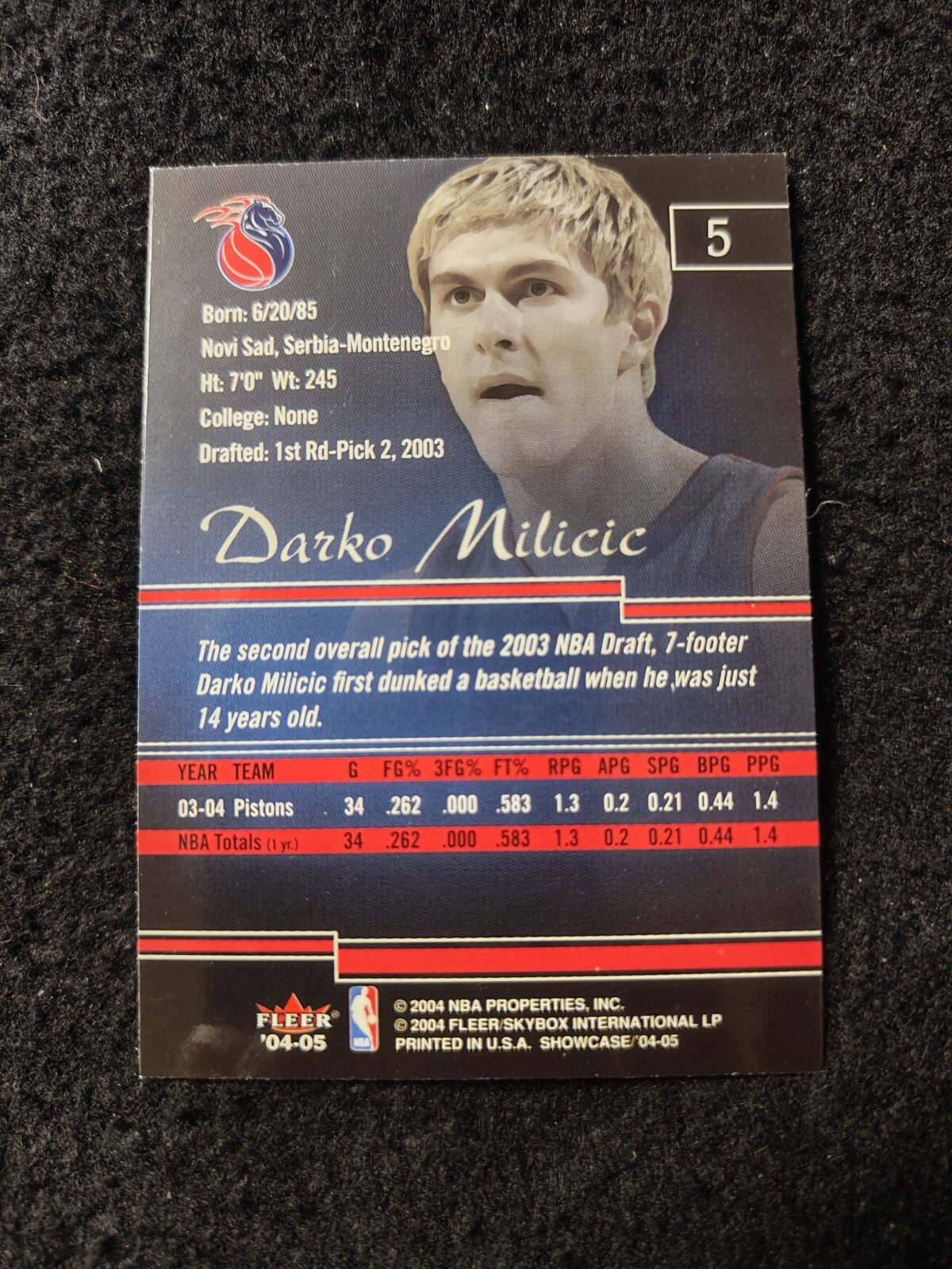 2004-05 Fleer Showcase - #5 Darko Milicic for sale online | eBay