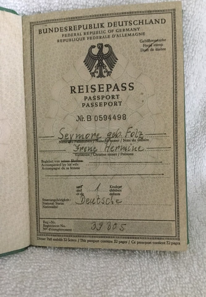 ww11 german militaria passport women and son | eBay