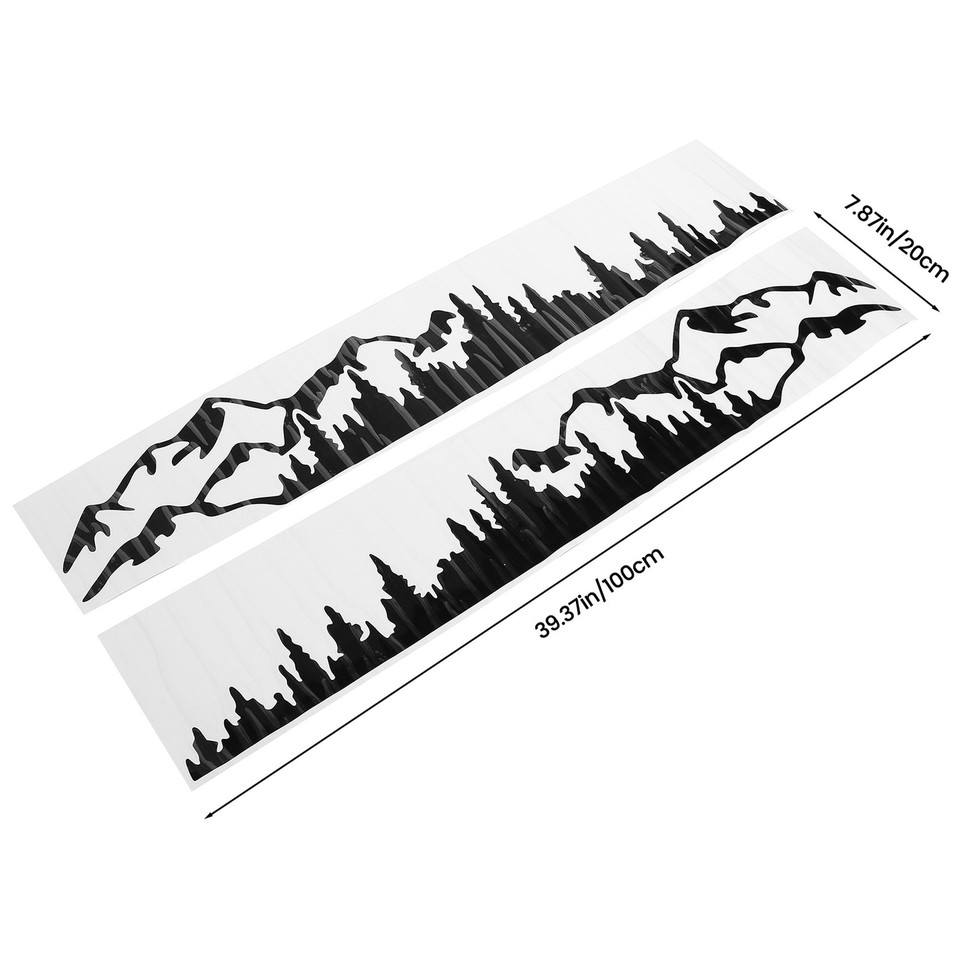 RV Motorhome Side Body Window Bumper Sticker Mountain Tree Decal ...