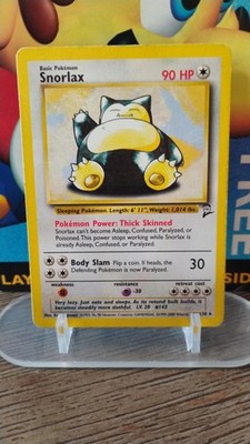 SNORLAX Base Set 2 POKEMON Non-Holo 2000 Trading Card 30/130 HP | eBay